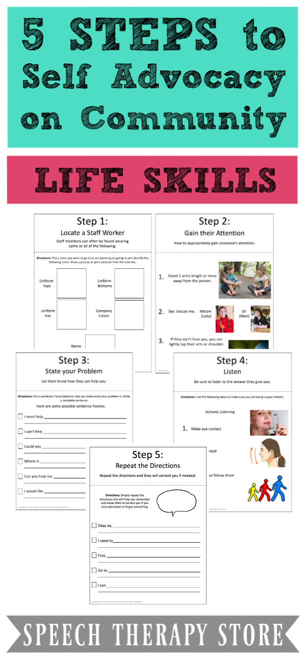5 Steps To Self Advocacy In The Community Life Skills Speech