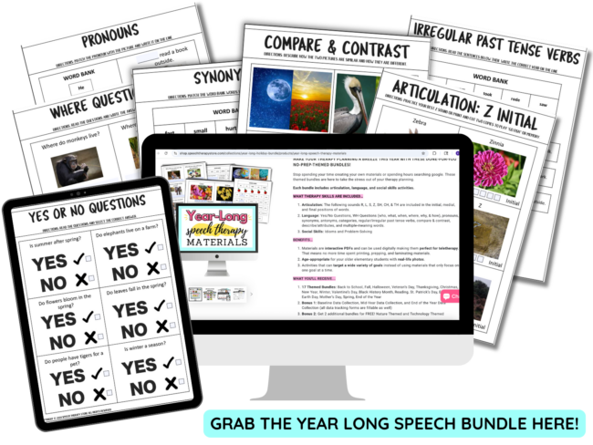 Best FREE Interactive PDF for Speech Therapy All-in-One - Speech ...