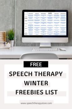 [Easy, Fun & Free!] 219+ Winter Speech Therapy Activities! - Speech ...