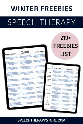 [Easy, Fun & Free!] 219+ Winter Speech Therapy Activities! - Speech ...