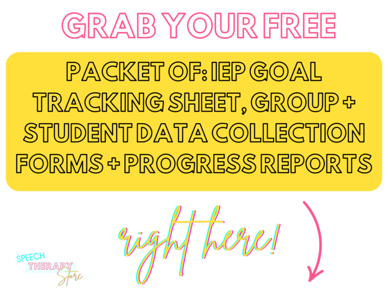 10 Low-Prep Tools for IEP Progress Monitoring in Speech Therapy ...