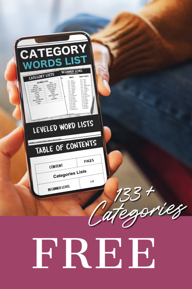 35+ Activities to Teach Categories for Speech Therapy - Speech Therapy ...