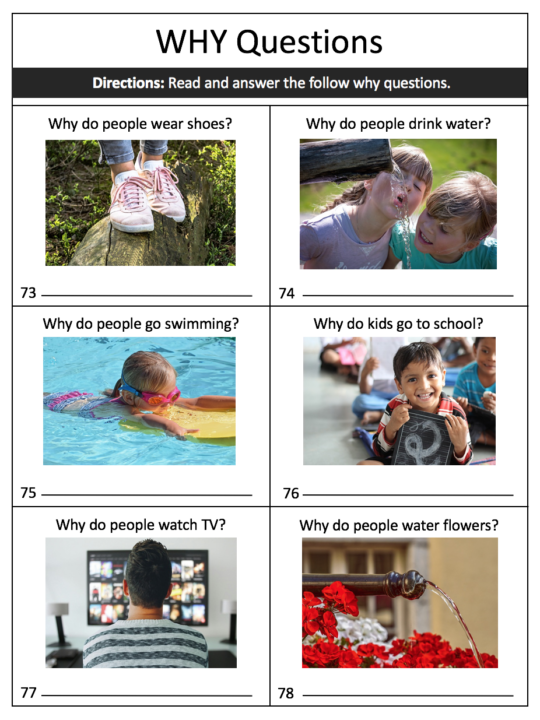 197+ Best Wh Questions Speech Therapy Activities - Speech Therapy Store