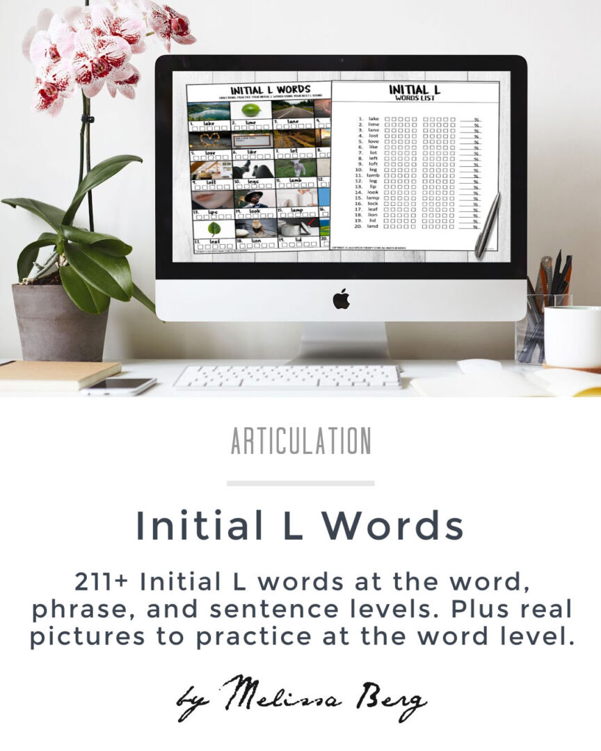 Articulation Words - Speech Therapy Store
