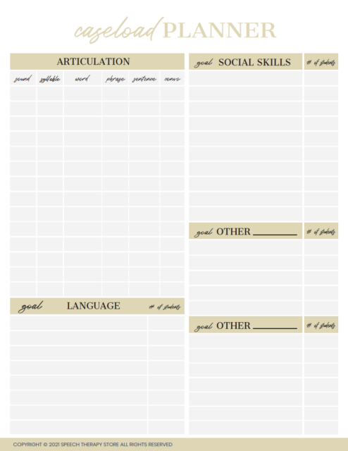 FREE Ultimate SLP Planner 2026-2027 [Editable] - Speech Therapy Store