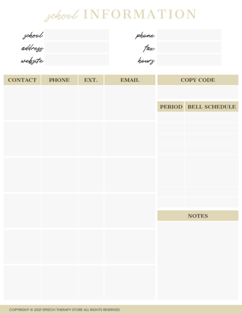 FREE Ultimate SLP Planner 2026-2027 [Editable] - Speech Therapy Store