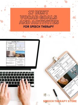 17 Best Vocabulary Goals for Speech Therapy + Activities - Speech ...