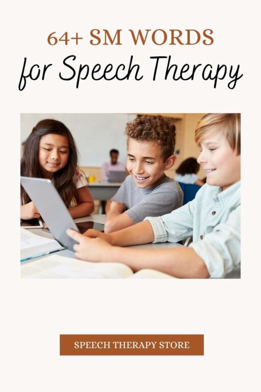 63+ Free SM Blends Speech Therapy Words - Speech Therapy Store