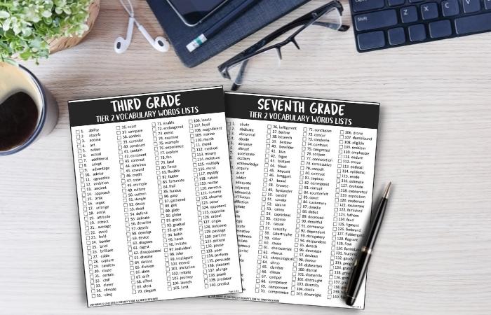 2 000 Core Tier 2 Vocabulary Words PDF List Speech Therapy Store 