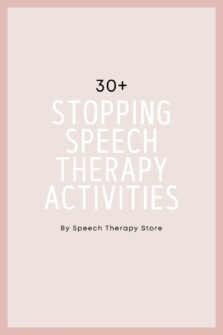 31+ Free Stopping Speech Therapy Activities - Speech Therapy Store