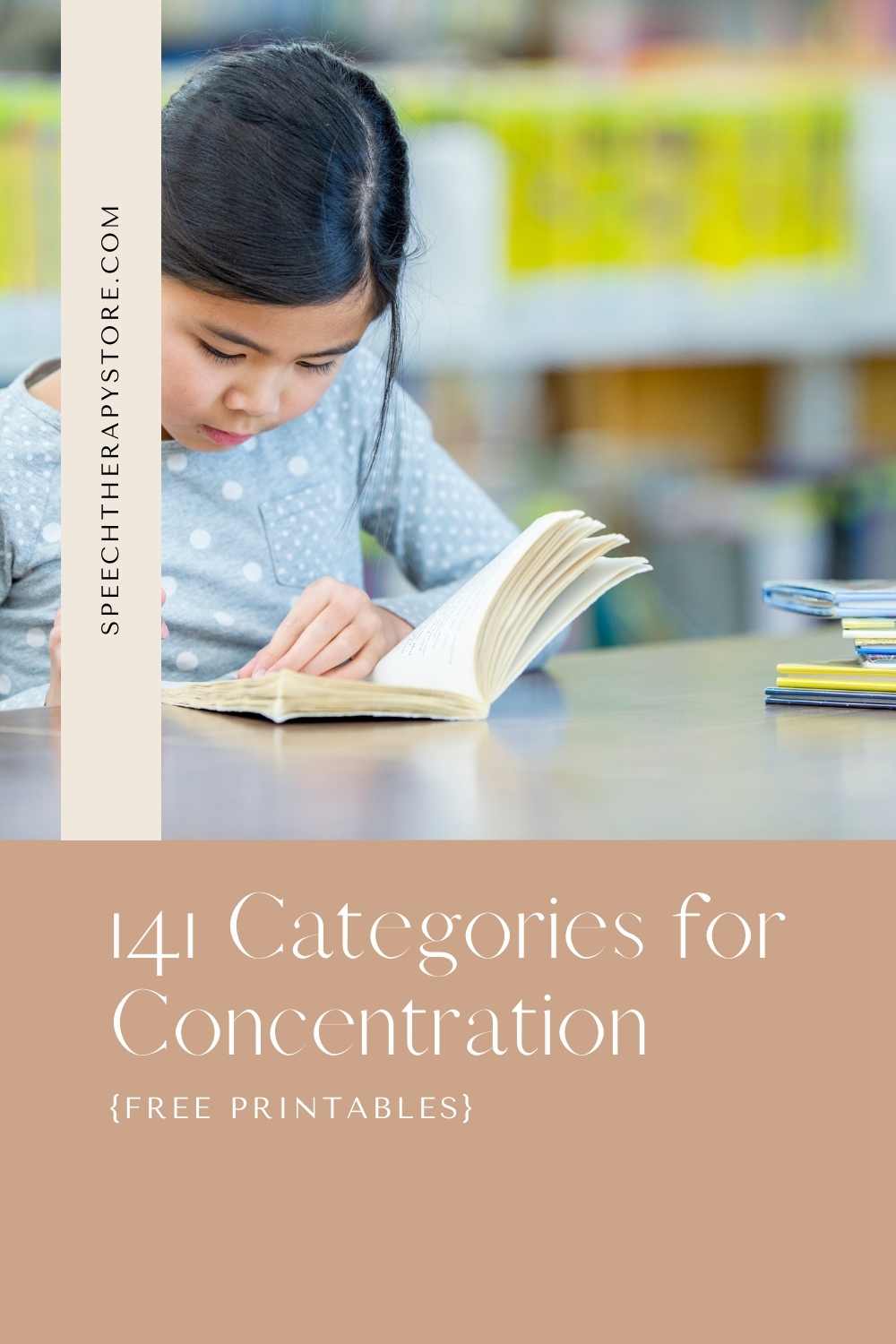 141+ Categories for Concentration {Free Printables!} - Speech Therapy Store