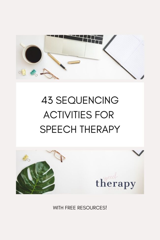 43+ Speech Therapy Sequencing Activities {Free Resources!} - Speech ...