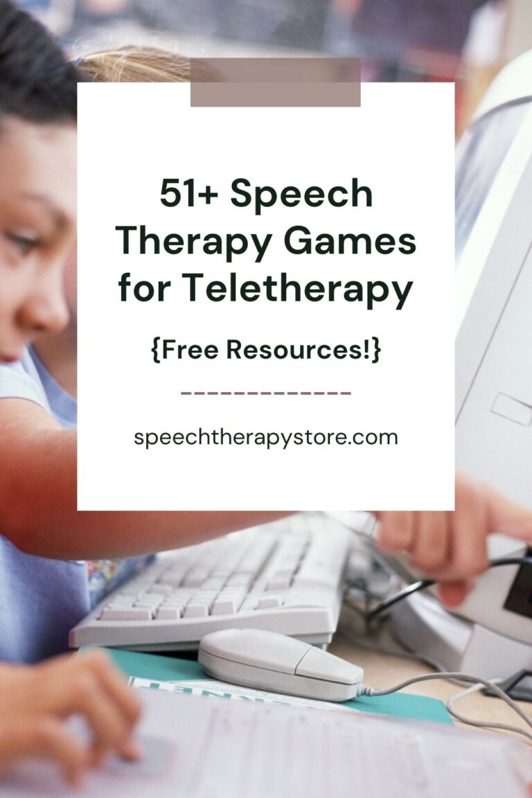 51+ Best Speech Therapy Games Teletherapy {Online Websites + Activities ...