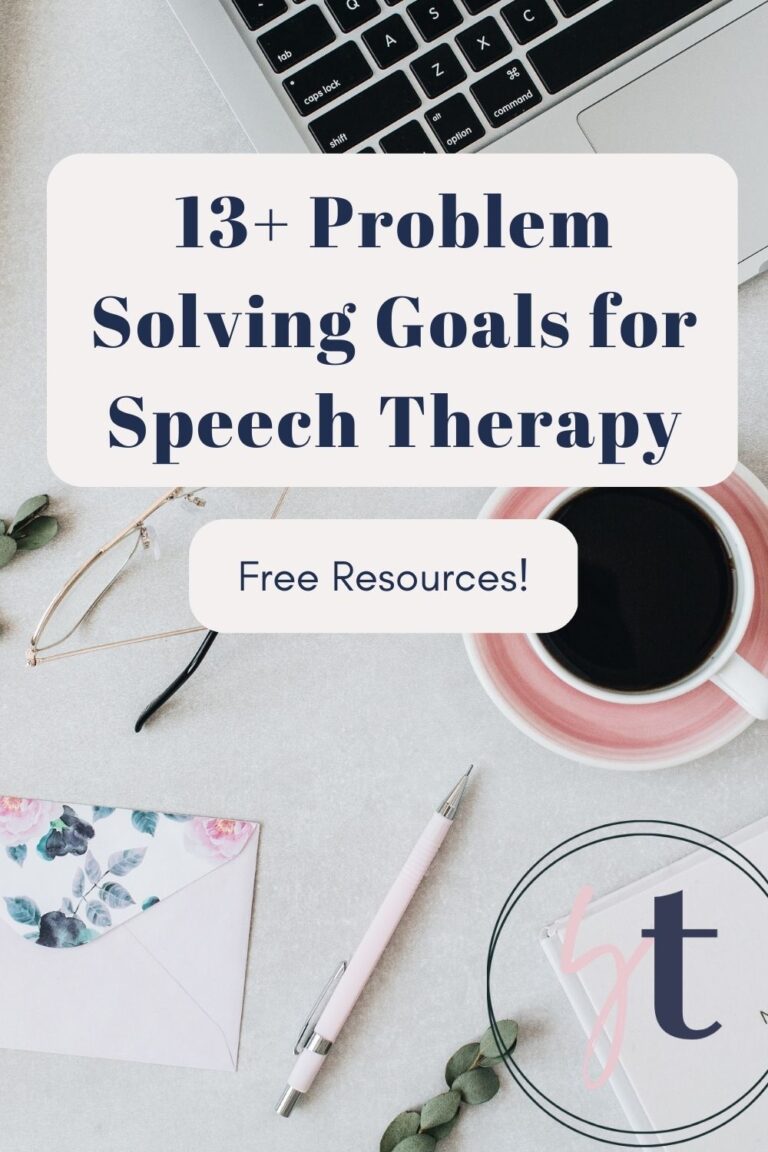 13+ Problem Solving Goals Speech Therapy - Speech Therapy Store