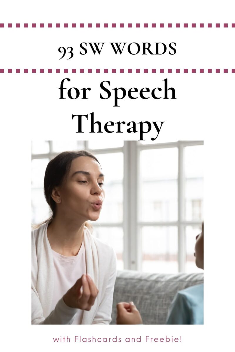 93+ SW Words Speech Therapy {Free Blends PDF!} - Speech Therapy Store