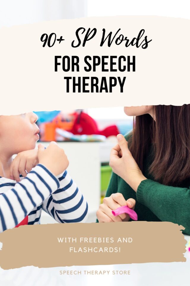90+ SP Words Speech Therapy {Initial Blends + Free Resources} - Speech ...