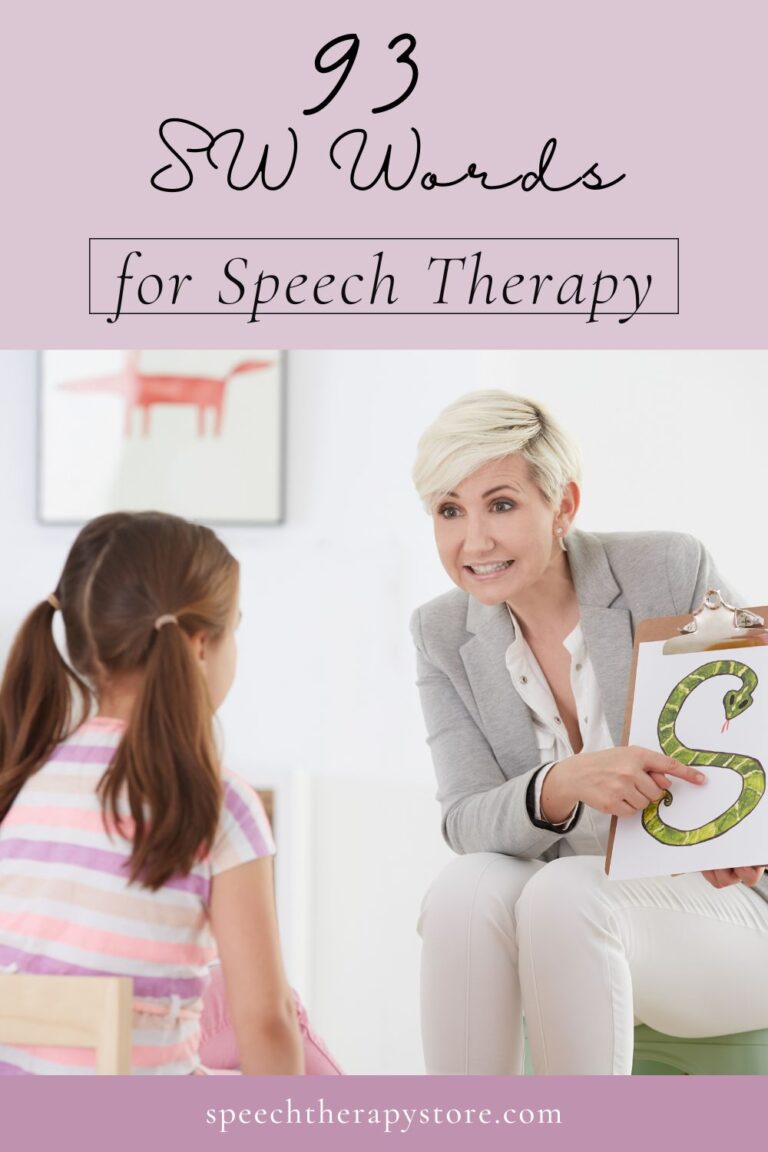 93+ SW Words Speech Therapy {Free Blends PDF!} - Speech Therapy Store