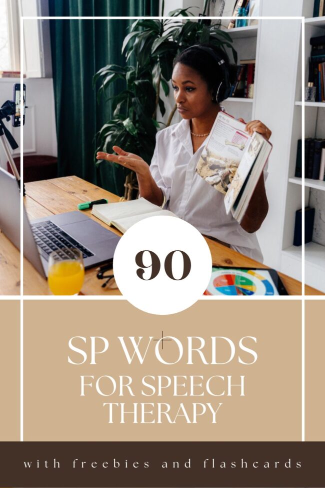 90+ SP Words Speech Therapy {Initial Blends + Free Resources} - Speech ...