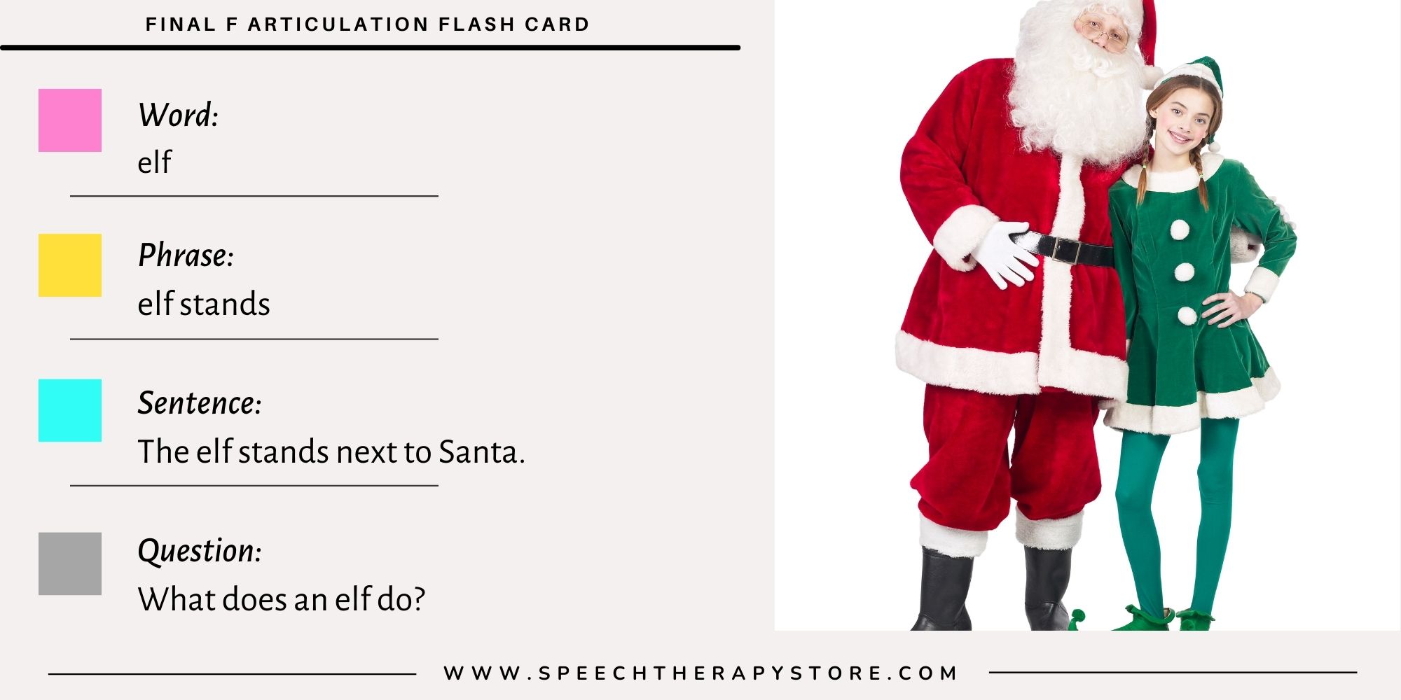 120 Final F Words Speech Therapy Free Articulation Lists Speech