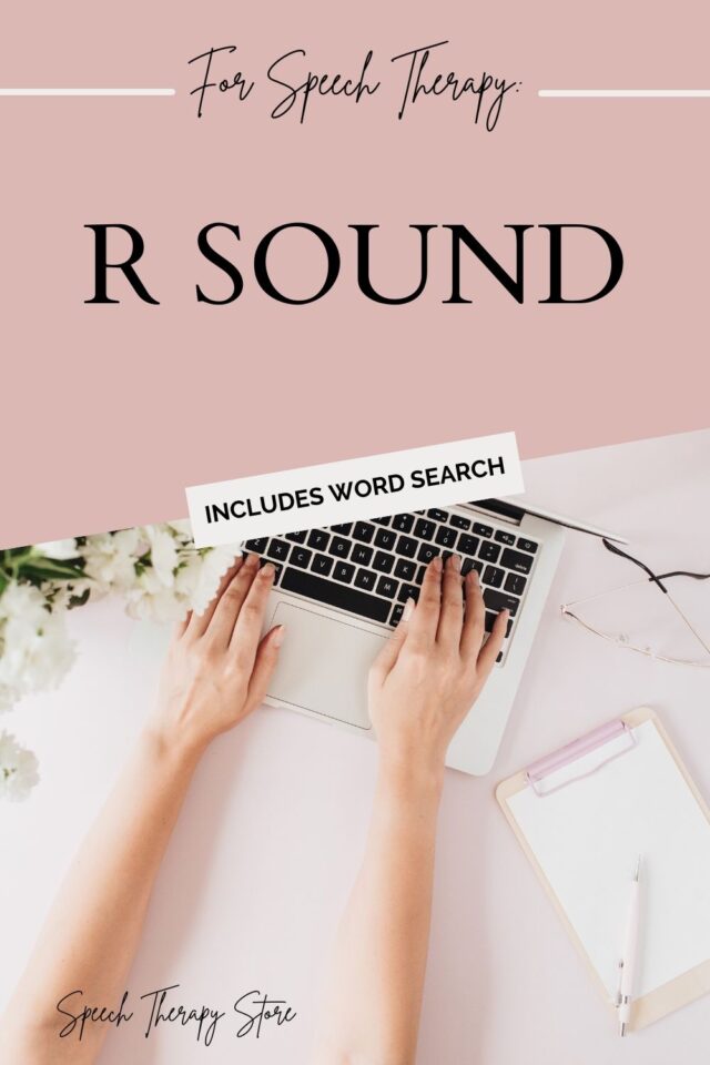 R Sound Speech Therapy {Word Search} - Speech Therapy Store
