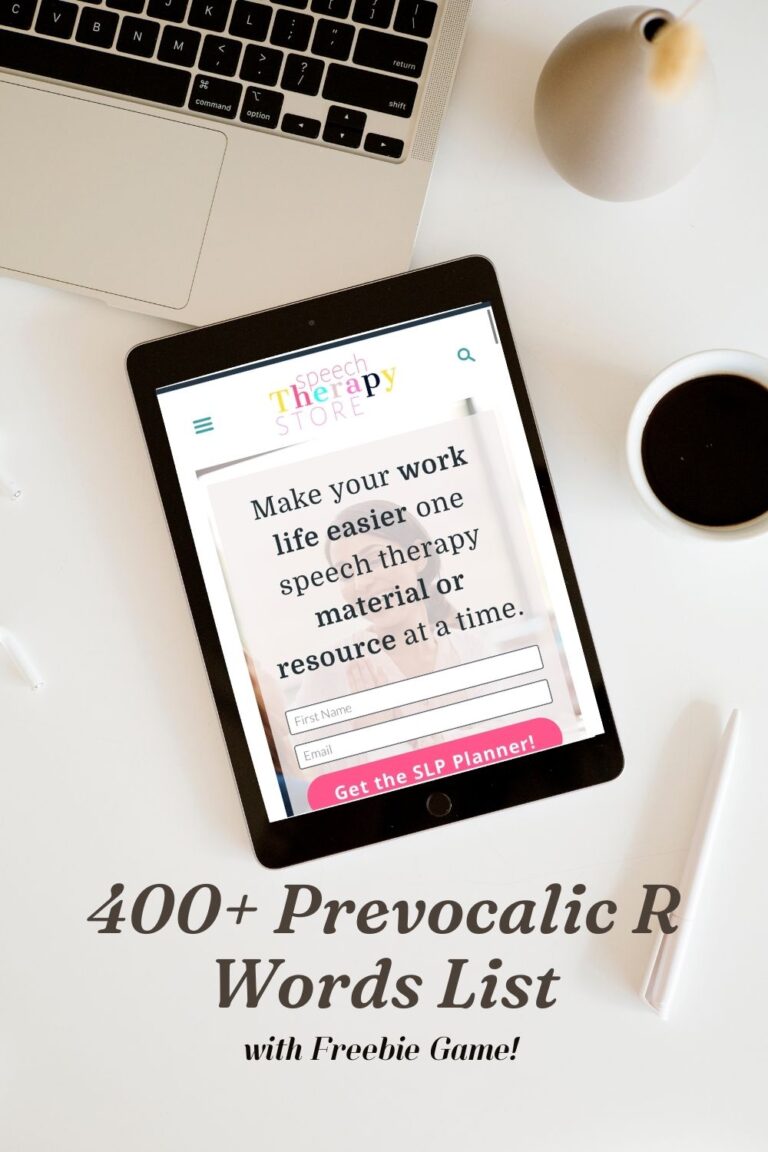 400+ Prevocalic R Words List for Speech Therapy - Speech Therapy Store