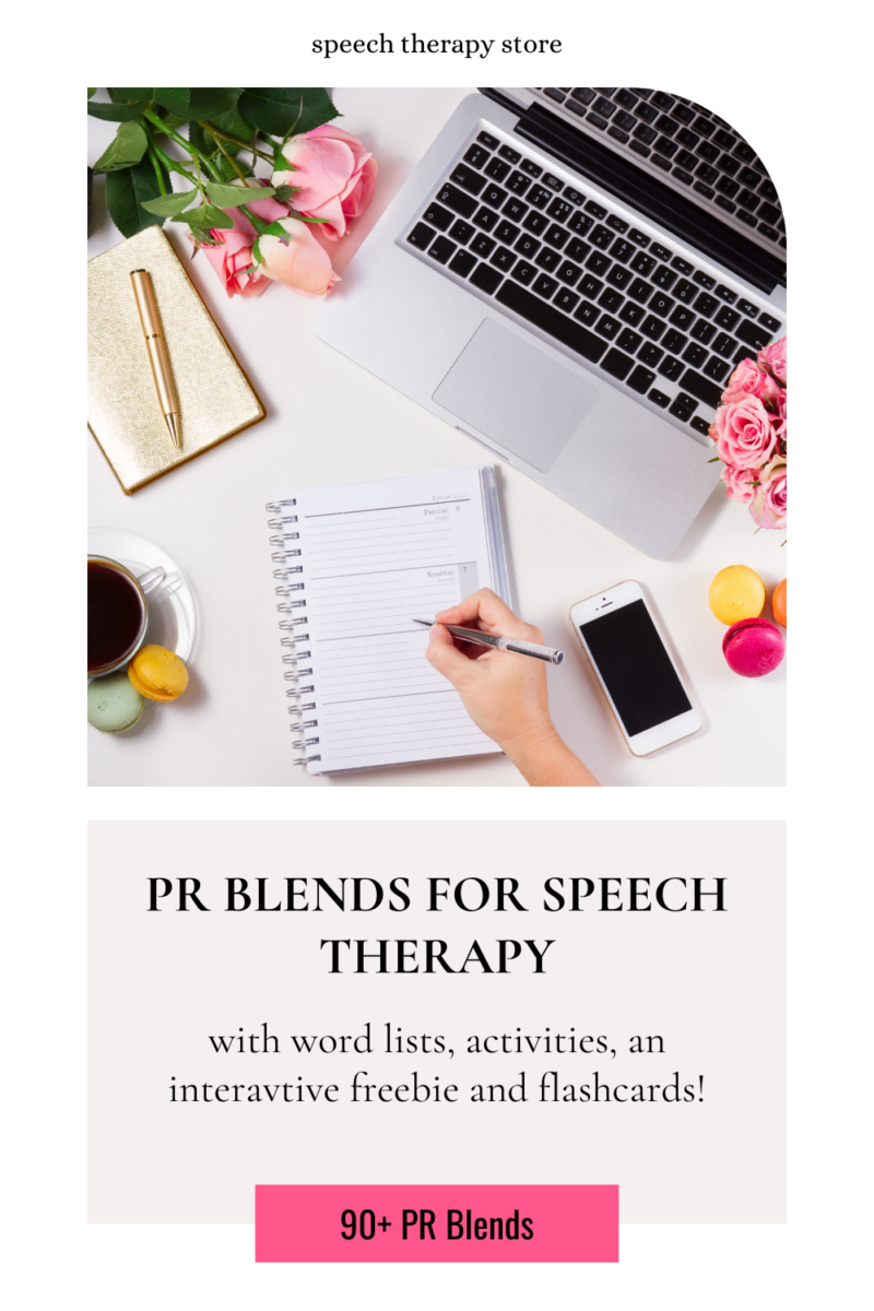 PR Blends for Speech Therapy (Words List + Activities) - Speech Therapy ...