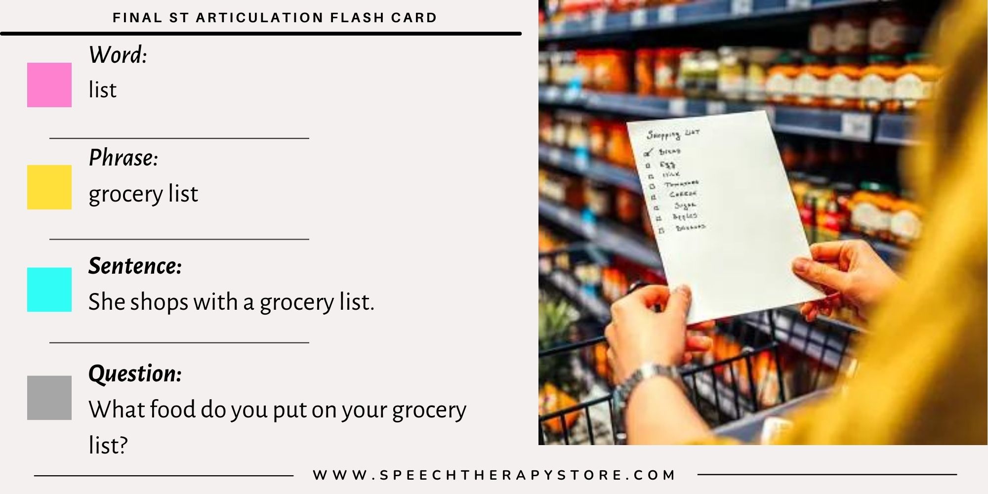 85 Final ST Words For Speech Therapy Word Blends Lists Speech 85 Final ST Words For Speech Therapy Word Blends Lists Speech
