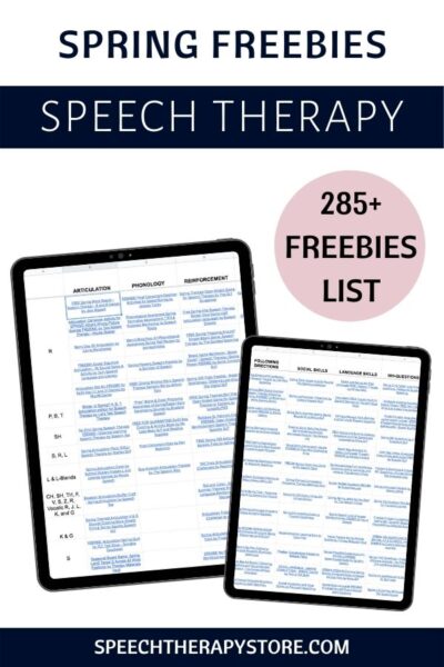 285+ FREE Spring Speech Therapy Activities - Speech Therapy Store