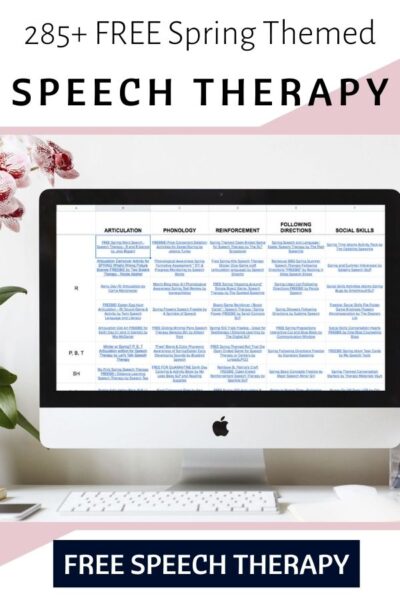 285+ FREE Spring Speech Therapy Activities - Speech Therapy Store