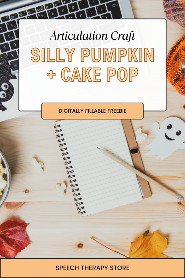 Pumpkin Themed Speech Therapy Activities + Free Craft - Speech Therapy ...