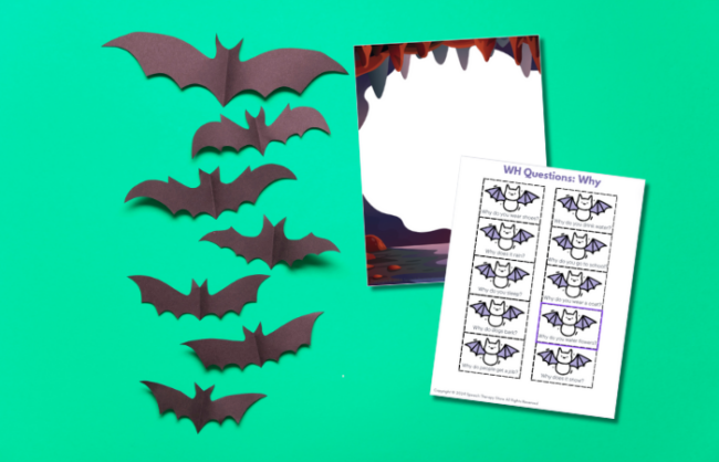Halloween + Bats Themed Activities for Speech Therapy - Speech Therapy ...