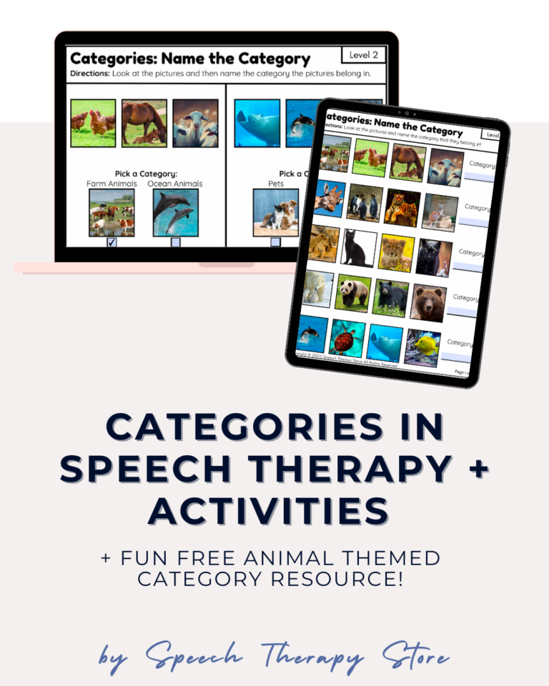 18+ Free Categories Speech Therapy [Animal Activities] - Speech Therapy ...