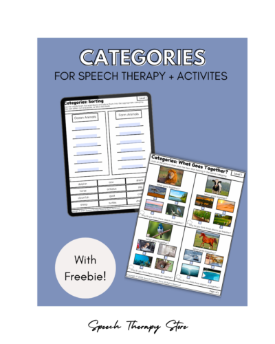 18+ Free Categories Speech Therapy [Animal Activities] - Speech Therapy ...