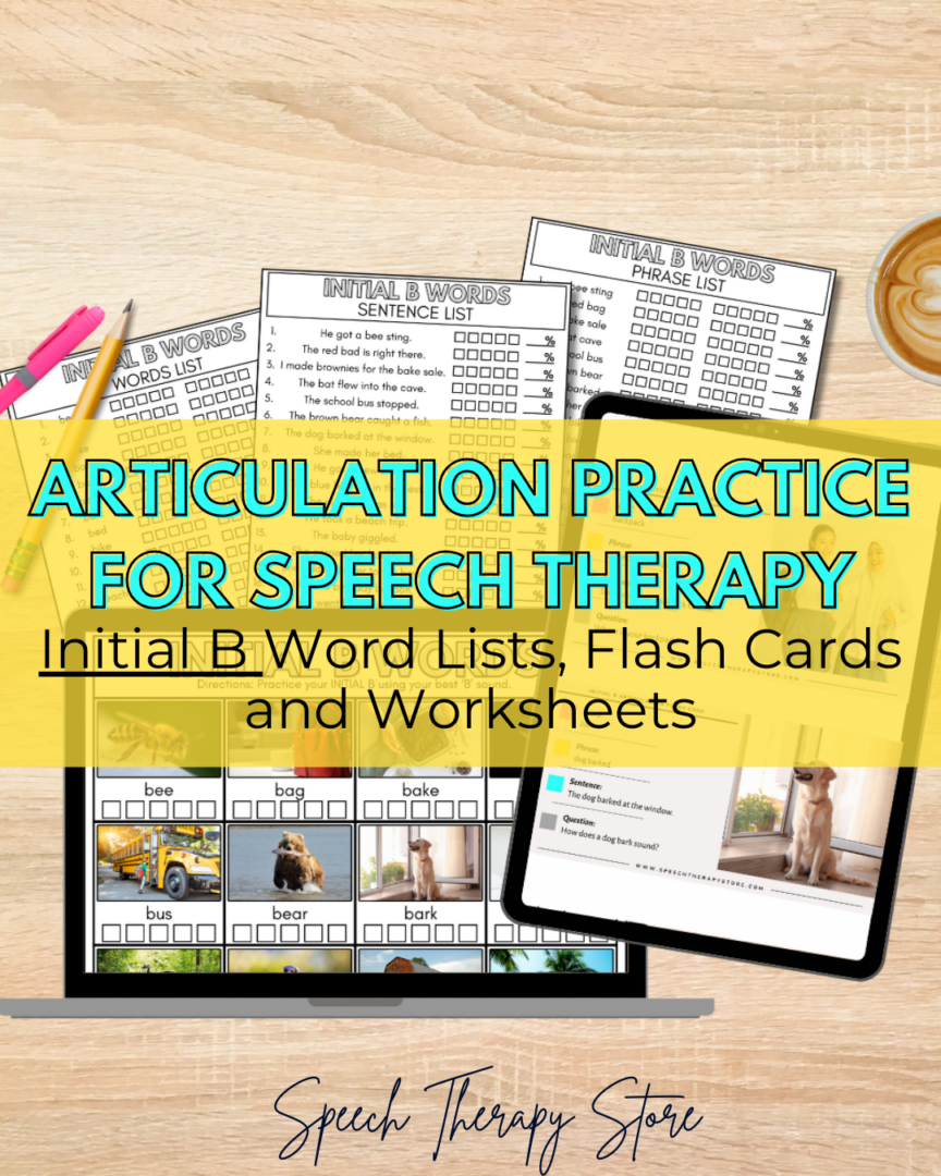 108 + Free Initial B Speech Therapy Words [Articulation Lists] - Speech ...