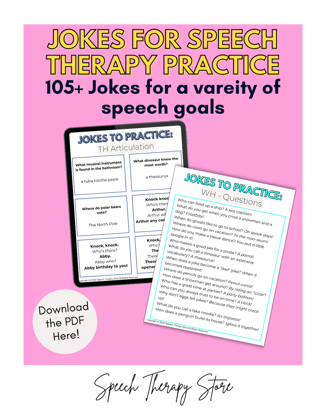 105+ of the Best Funny Jokes for Speech Therapy! - Speech Therapy Store