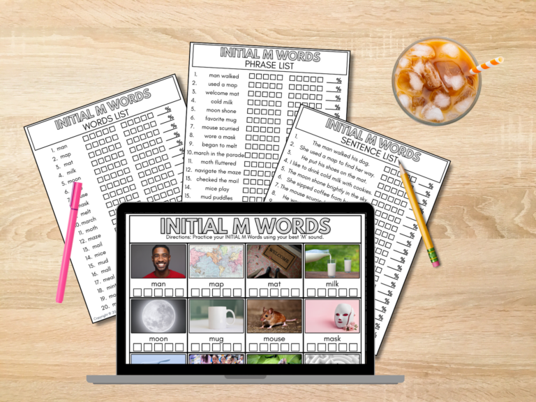 109+ Initial M Words Speech Therapy Articulation [Free PDF] - Speech ...