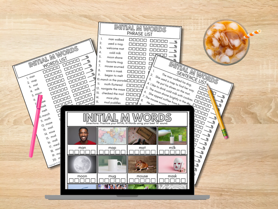 109+ Initial M Words Speech Therapy Articulation [Free PDF] - Speech ...