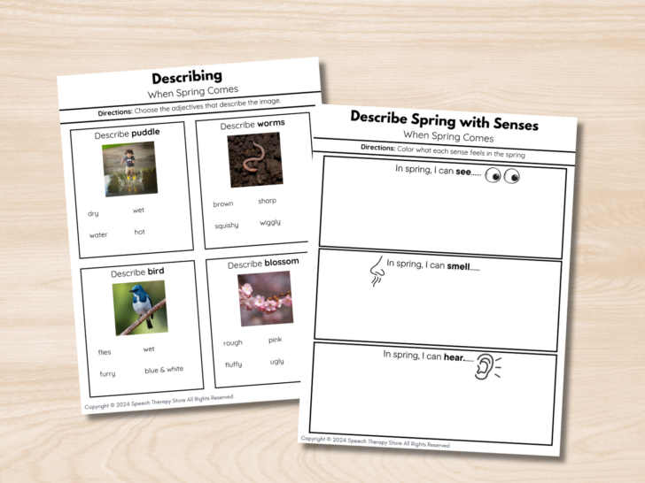 Favorite Easy Speech Therapy Ideas: When Spring Comes - Speech Therapy ...