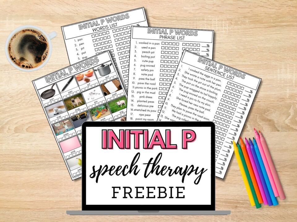 105+ Free Initial P Words Speech Therapy + Flashcards - Speech Therapy ...