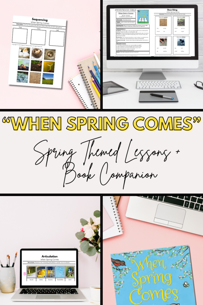Favorite Easy Speech Therapy Ideas: When Spring Comes - Speech Therapy ...