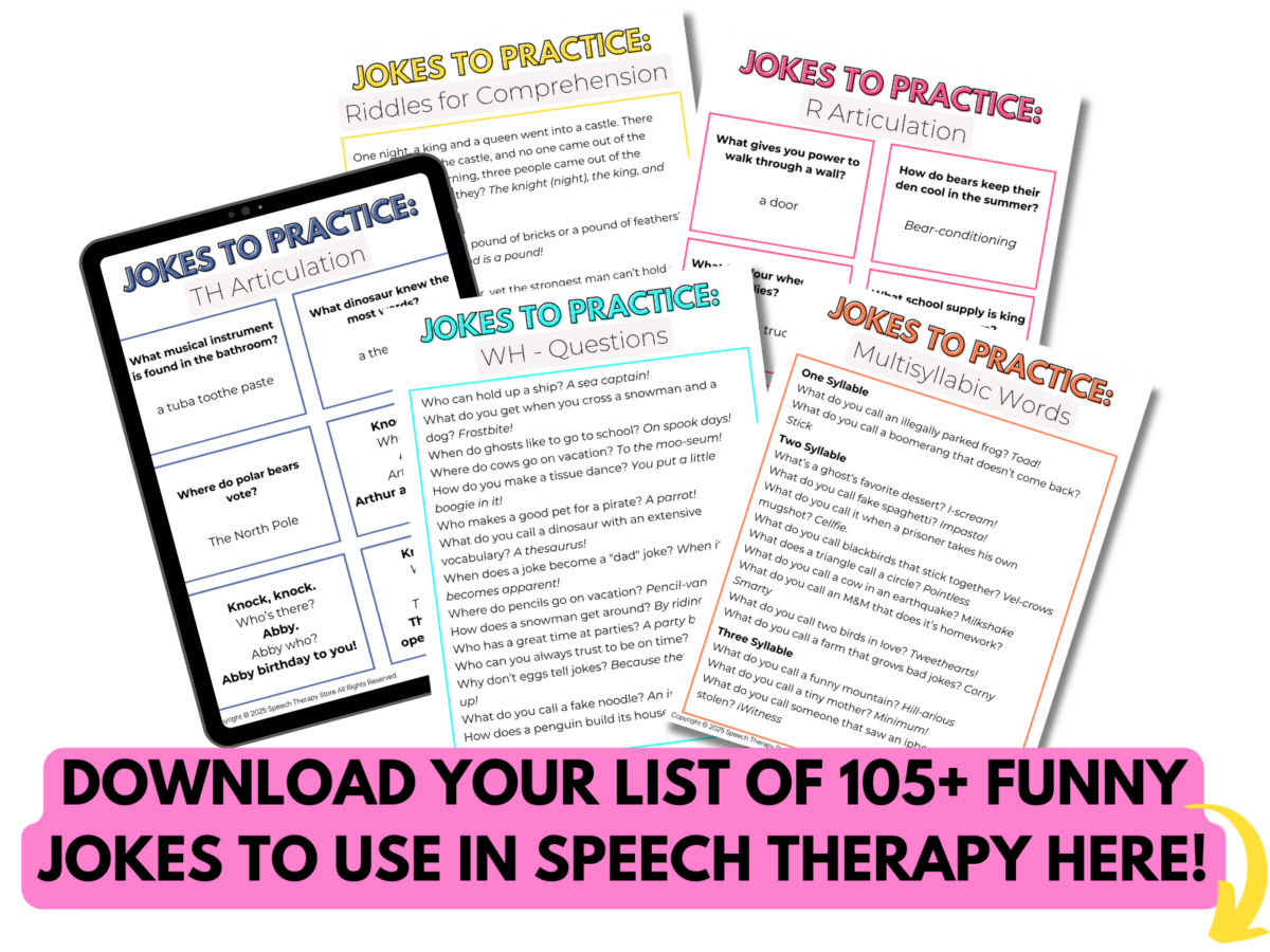 105+ of the Best Funny Jokes for Speech Therapy! - Speech Therapy Store