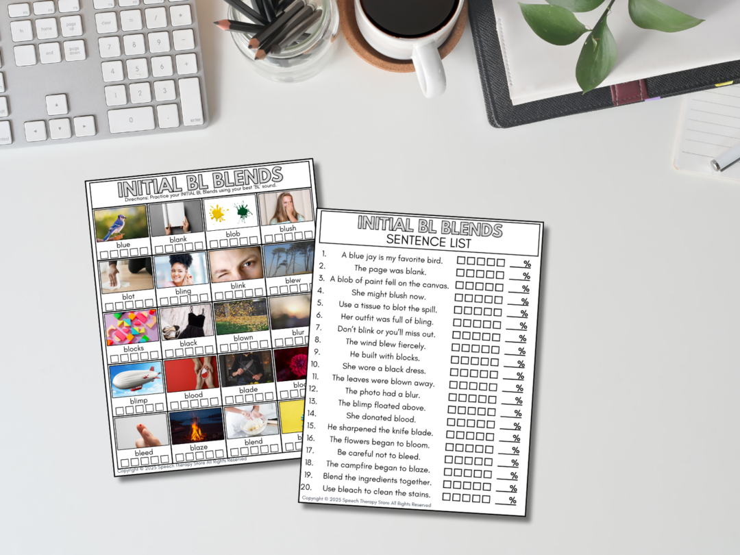 Free BL Words Speech Therapy [Blends List + Activities] - Speech ...