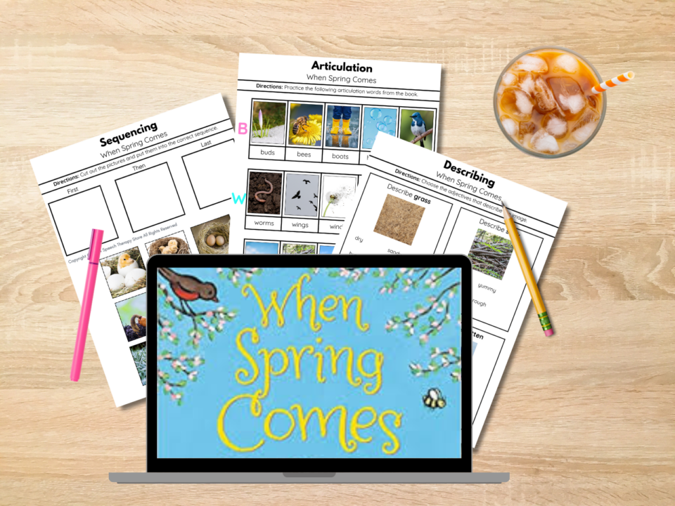 Favorite Easy Speech Therapy Ideas: When Spring Comes - Speech Therapy ...