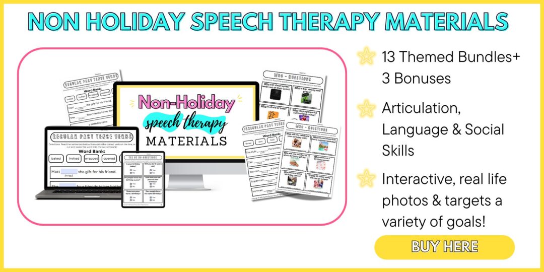 Summer Homework for Speech Therapy (Free Packets!) - Speech Therapy Store
