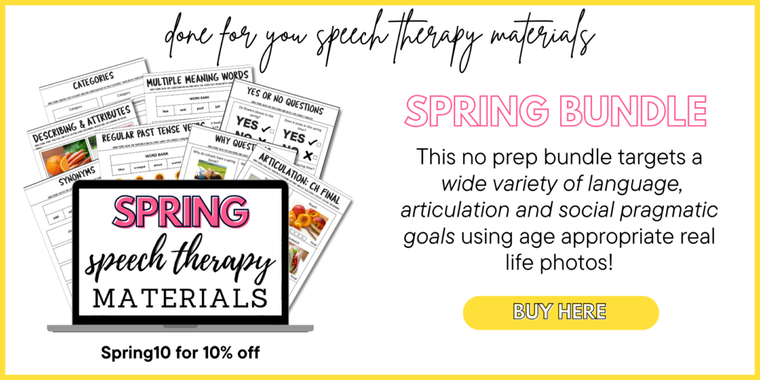 Best Spring Book Companion + Activities for Speech Therapy - Speech ...