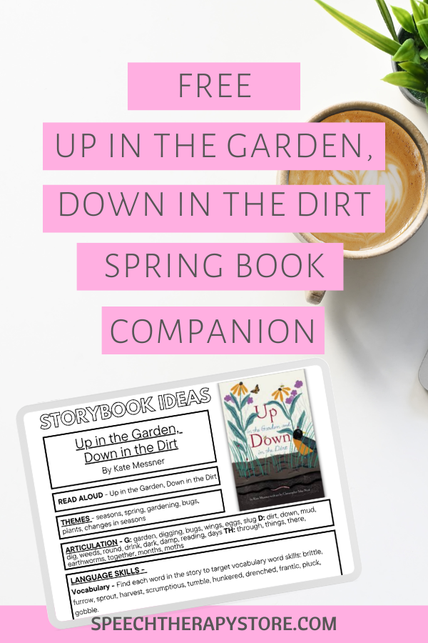 Best Spring Book Companion + Activities for Speech Therapy - Speech ...