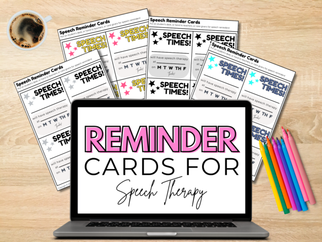 Stay Organized with Free Speech Therapy Appointment Reminder Cards ...