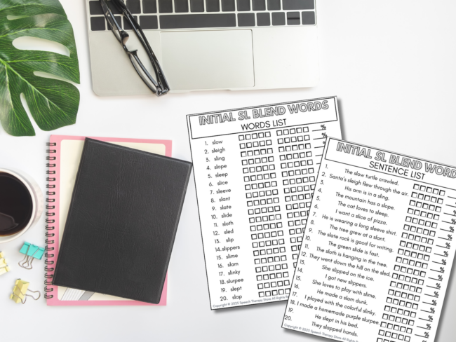 61 SL Blends for Speech Therapy (with Free Word List Download ...