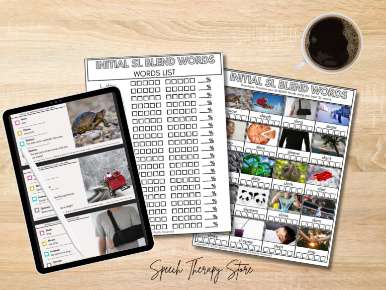 61 SL Blends for Speech Therapy (with Free Word List Download ...