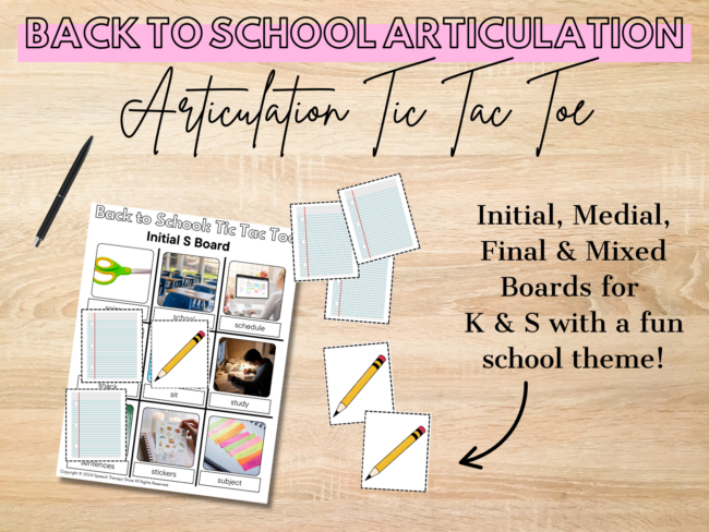 Back-to-School Speech Therapy Bundle: Free Research, Language ...